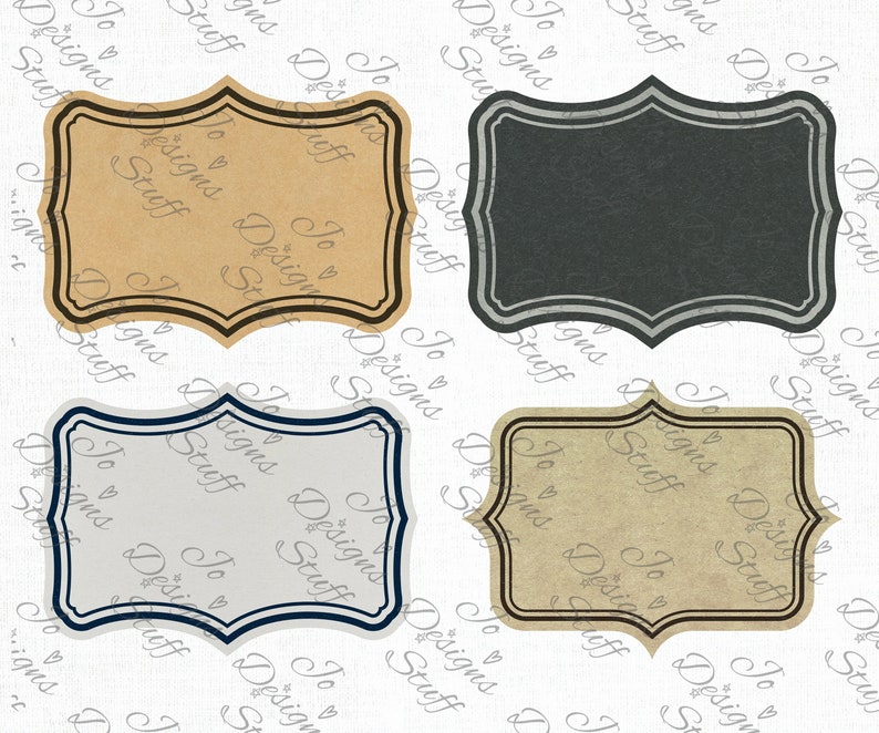 Vintage Labels, Printable High Resolution Paper Texture Vintage Labels ...