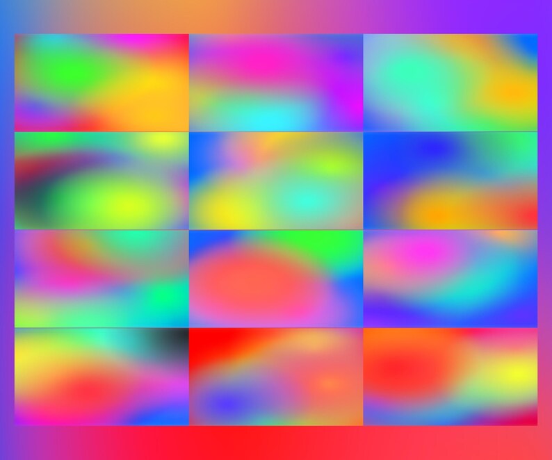Gradient Backgrounds for Web Design, 1000 Colorful Jpg UI UX Assets ...