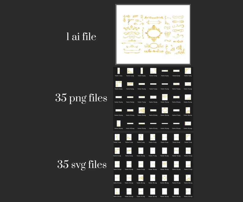 Frames SVG, Swirl Frames SVG, Frames Cut Files, Frames Silhouette ...