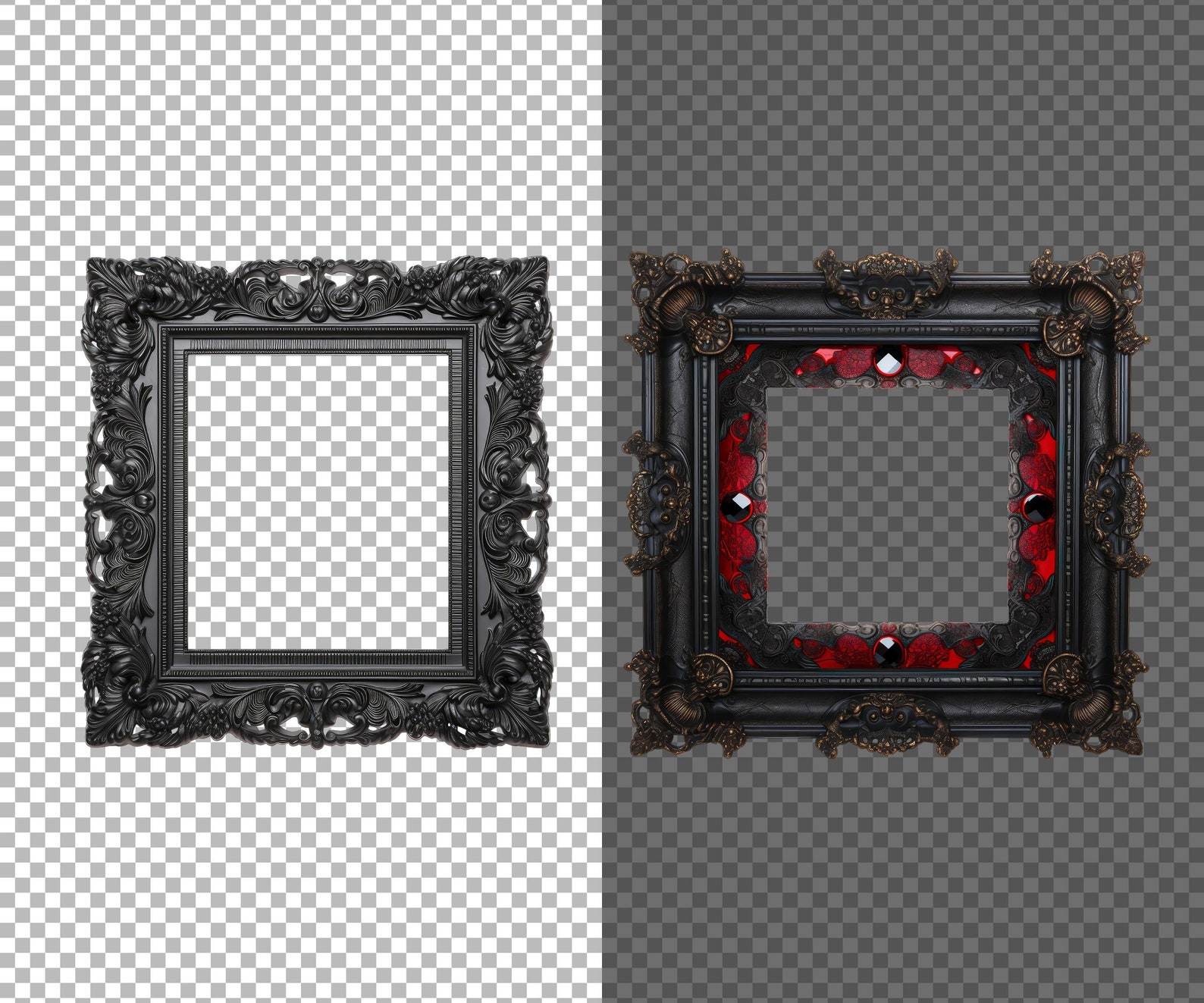 Antique Frames Clipart Printable Elegant Frames, Junk Journal ...