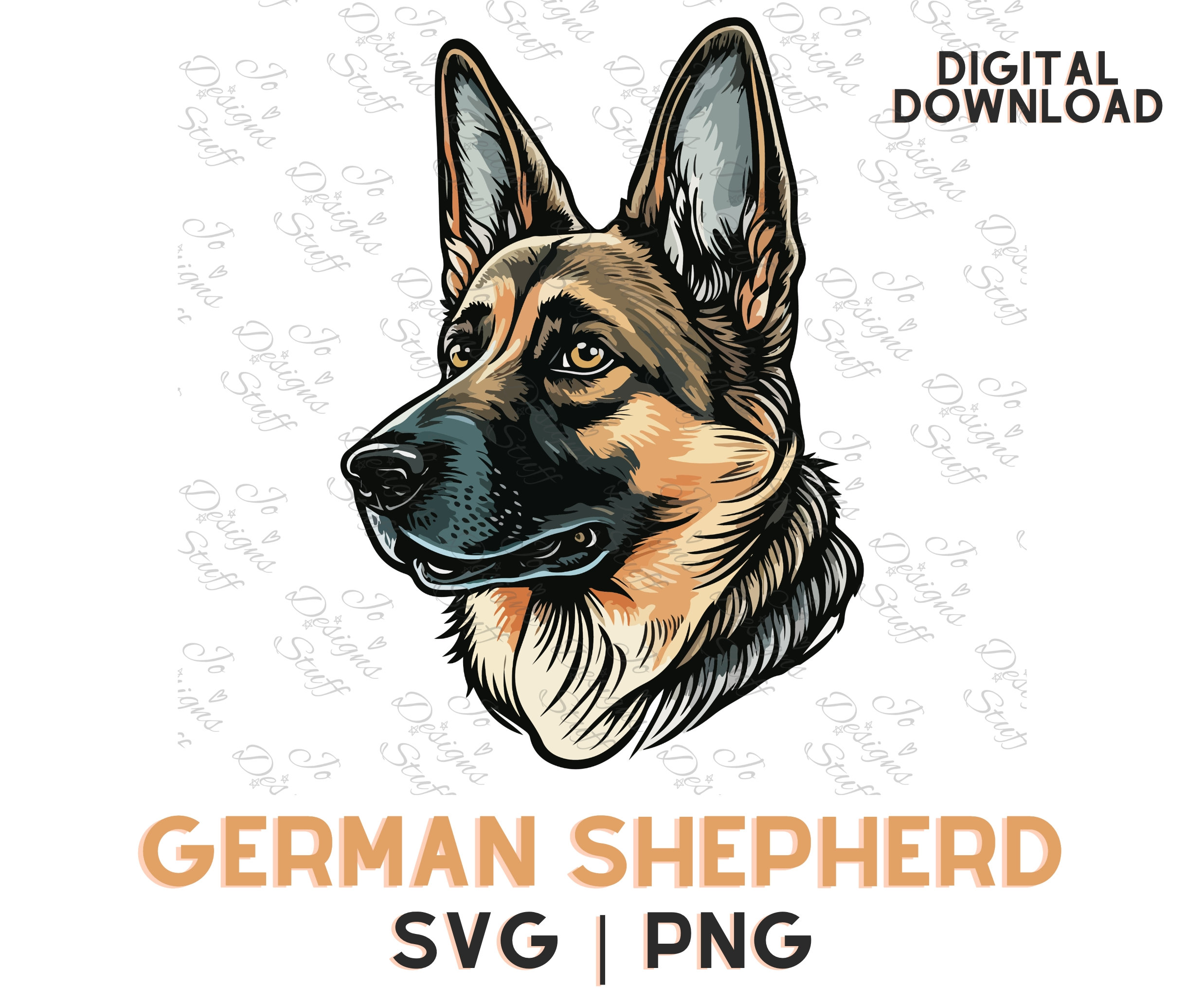 German Shepherd Svg, High Resolution German Shepherd Clipart, Cute Dog ...