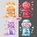 Candy Machine Clipart Bundle Vintage Watercolor Gumball Candy - Etsy