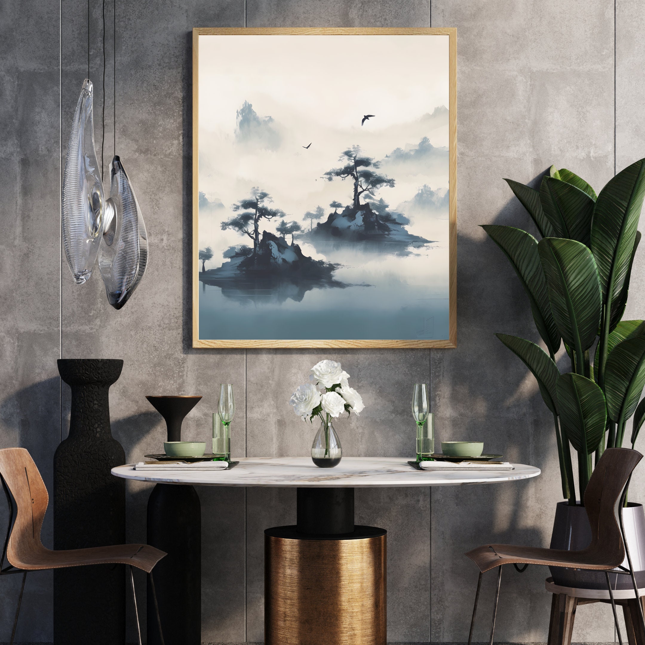 Japanese Wall Art, Japandi Wall Art, Neutral Abstract Art, Modern ...