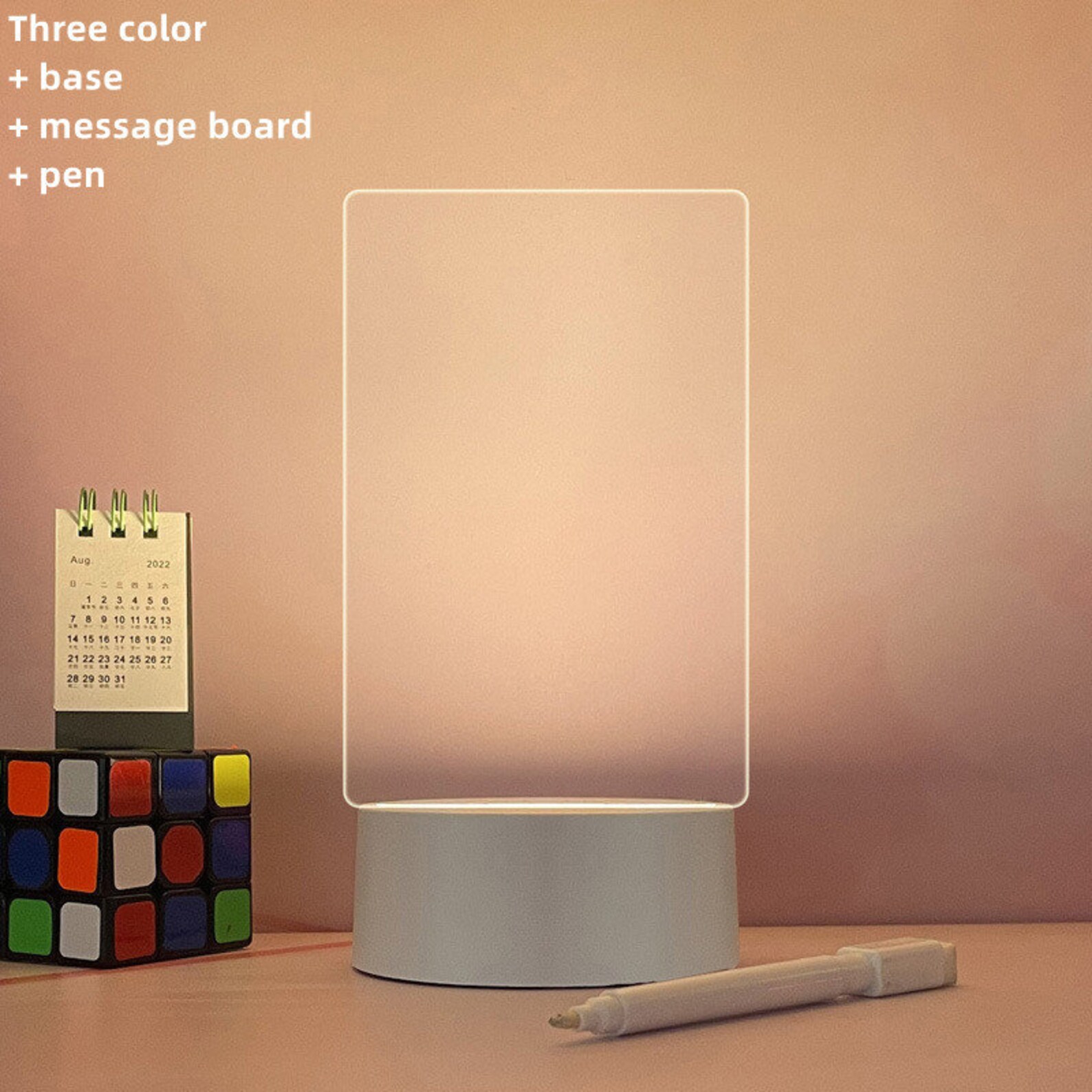 Multifunctional Acrylic Transparent Note Board Light-emitting Message ...