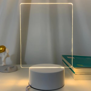 Multifunctional Acrylic Transparent Note Board Light-emitting Message ...