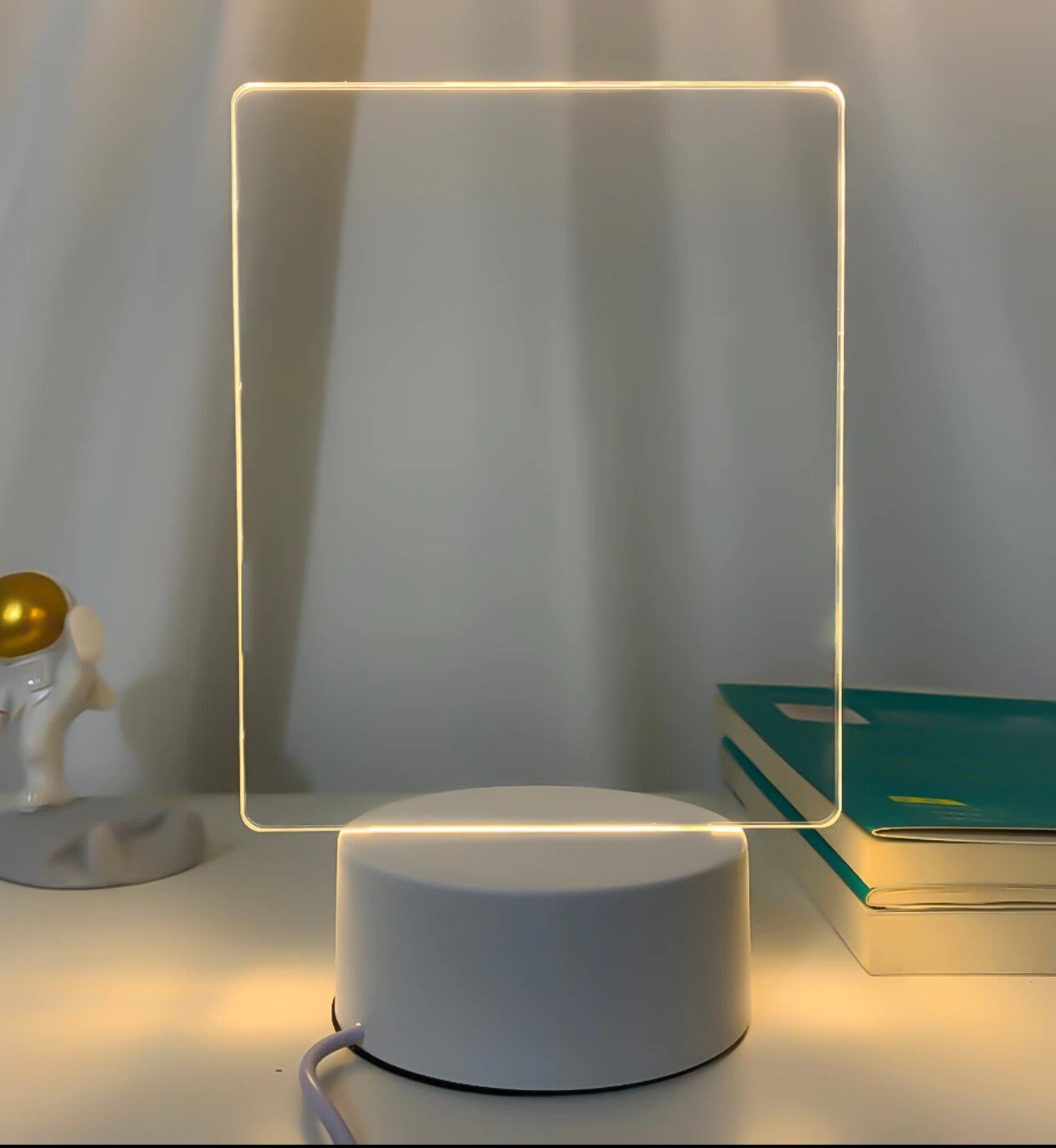 Multifunctional Acrylic Transparent Note Board Light-emitting Message ...