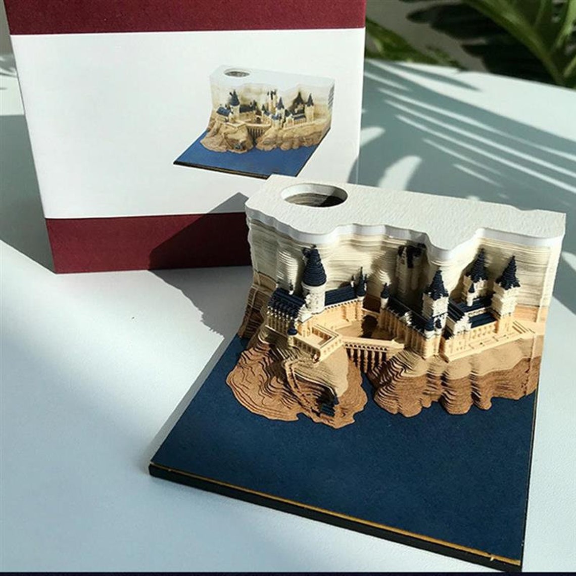 Magic Castle 3D Note Paper Carving Art Building Blocks Paper, Note ...