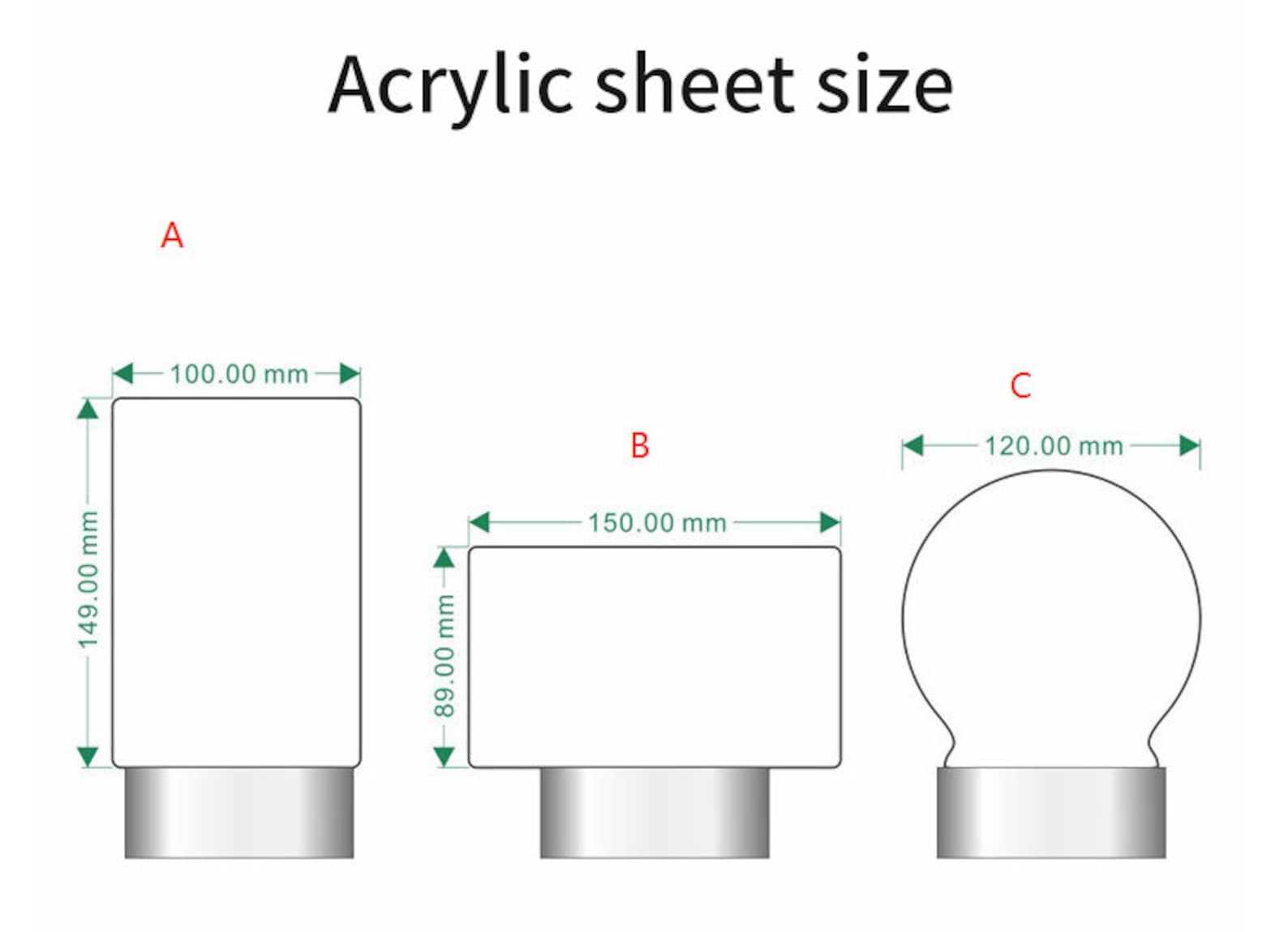 Multifunctional Acrylic Transparent Note Board Light-emitting Message ...