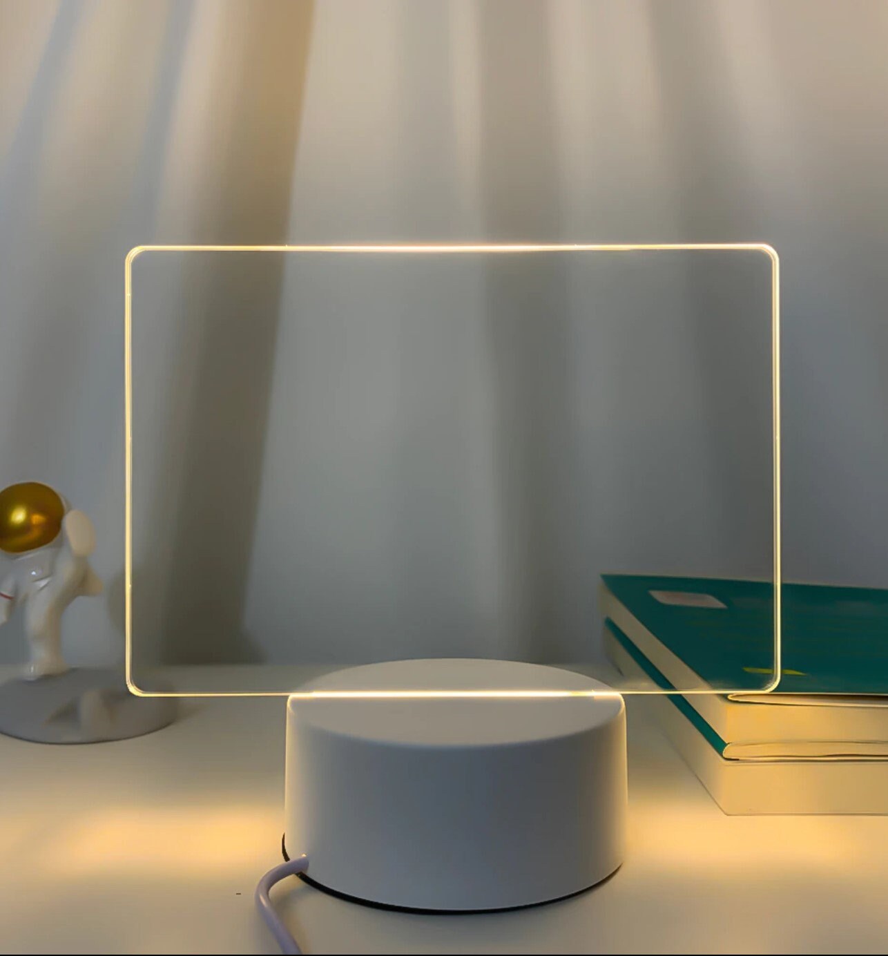 Multifunctional Acrylic Transparent Note Board Light-emitting Message ...