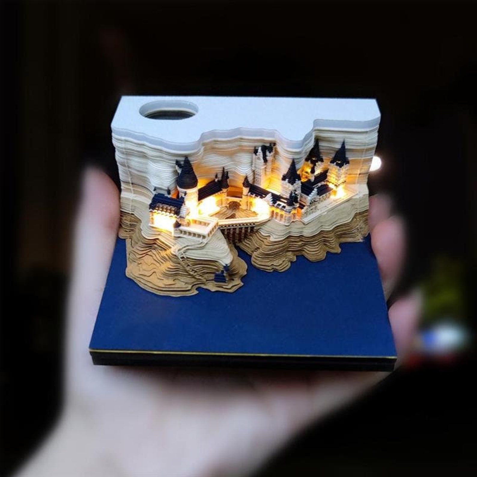 Magic Castle 3D Note Paper Carving Art Building Blocks Paper, Note ...