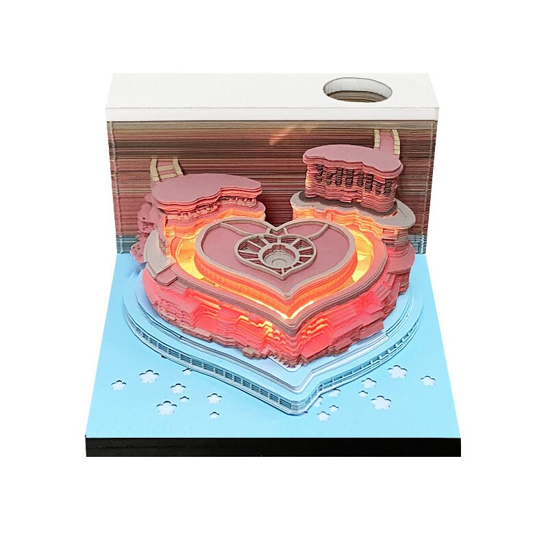 Beautiful 3D Note Book Paper Novelty Creative Gift, Carving Castle ...