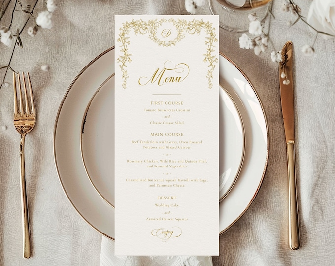 Standing Luxury Wedding Menu, Table Mirror Acrylic Engraved Menus With ...