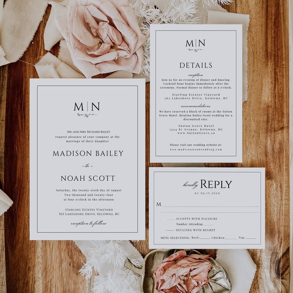Wedding Suite Template - Etsy