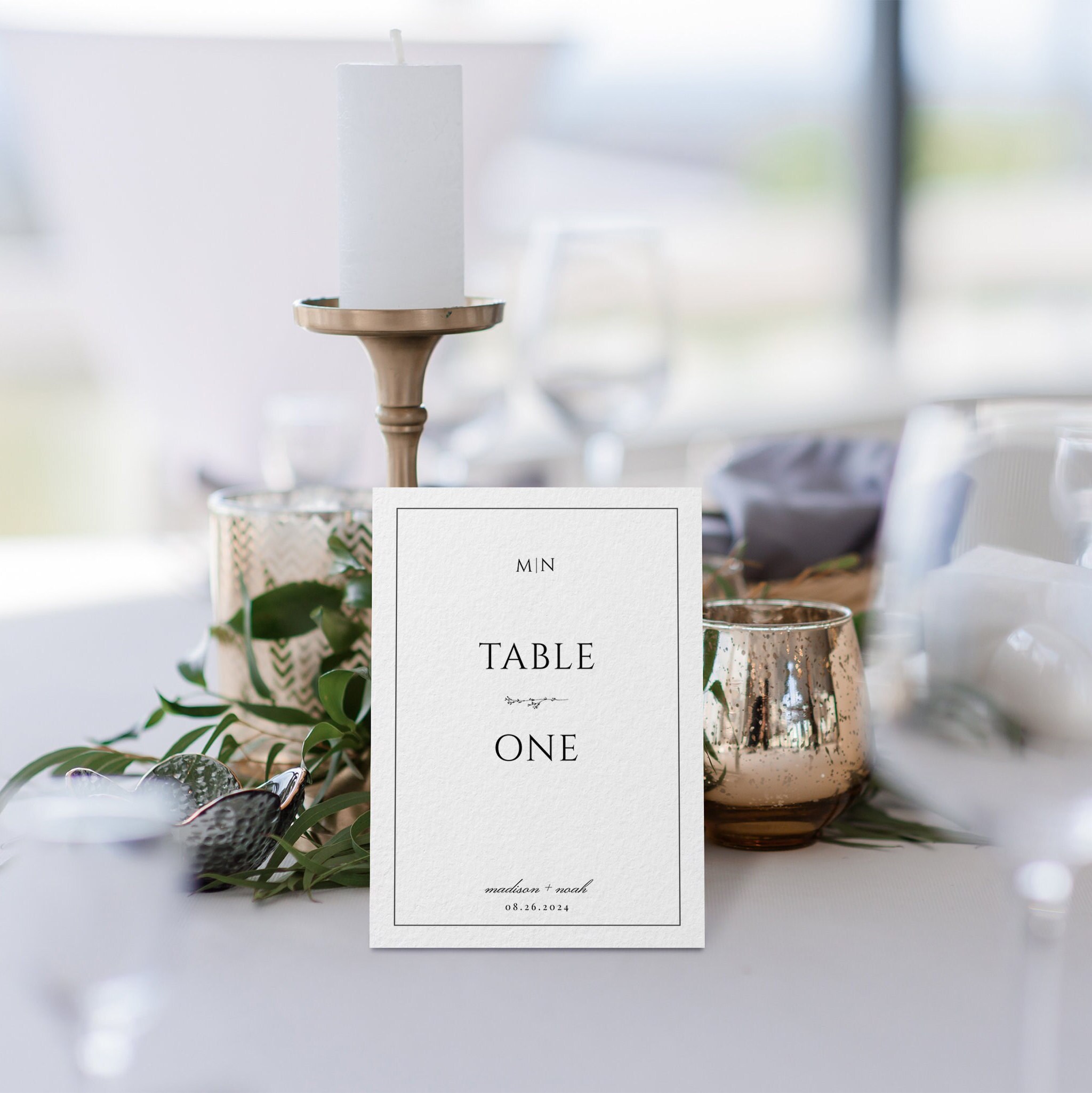 Monogram Wedding Table Numbers Printable Table Numbers - Etsy
