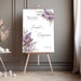 Lilac Welcome Sign Template, Purple Flower Welcome Sign, Wedding ...