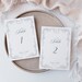 Vintage Floral Table Numbers, French Toile Wedding Table Numbers ...