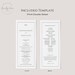 Christian Wedding Ceremony Program, Church Wedding Program Template ...