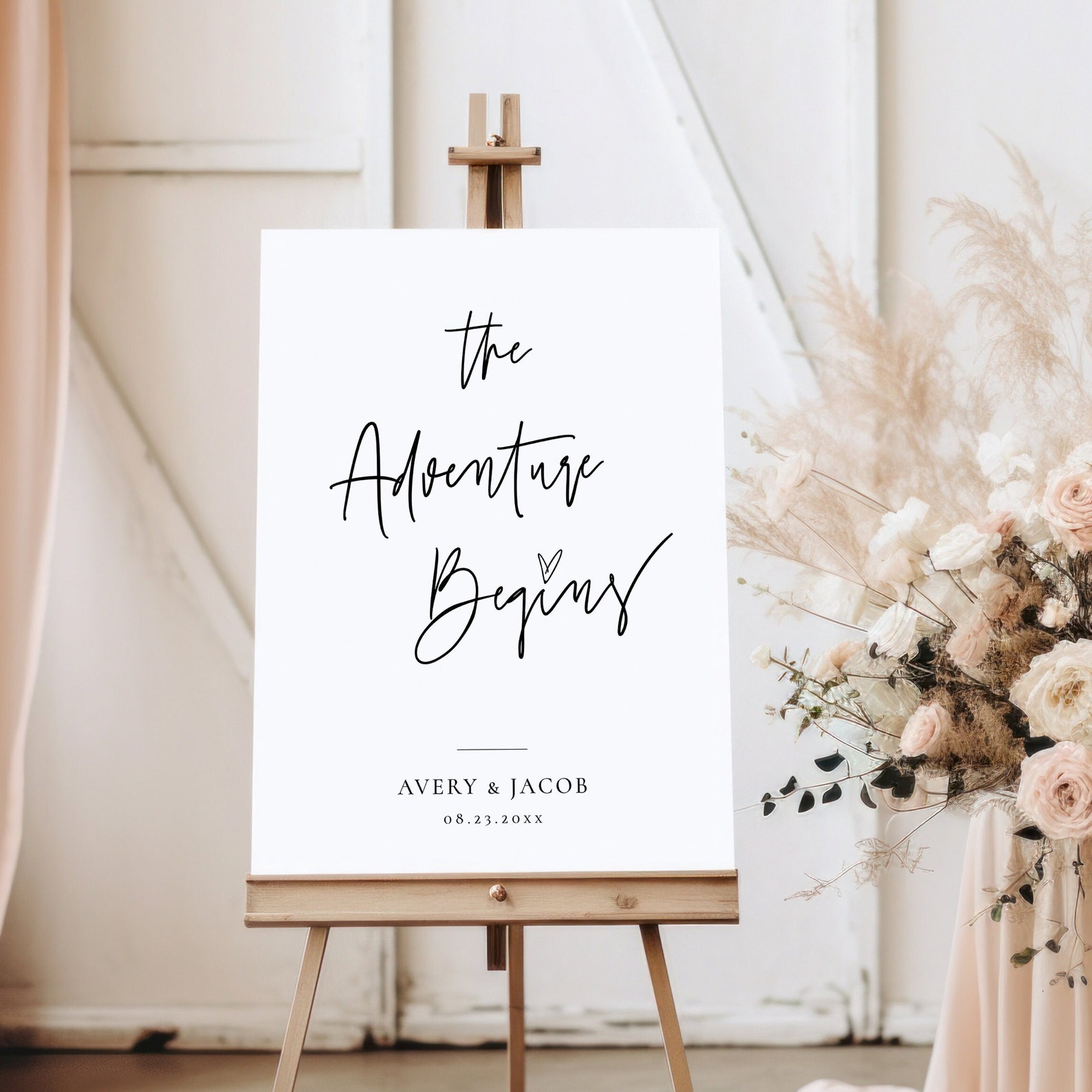 Let the Adventure Begin Welcome Sign, Adventure Wedding Welcome Sign ...