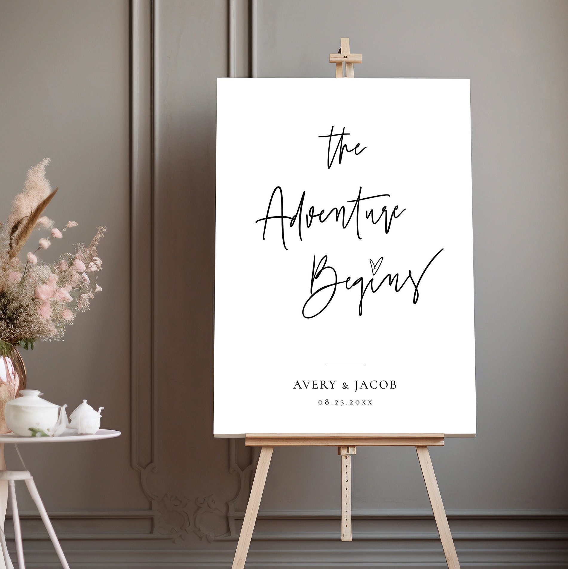 Let the Adventure Begin Welcome Sign, Adventure Wedding Welcome Sign ...