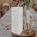 Tri-fold Wedding Table Number Template, Trifold Table Number & Menu ...