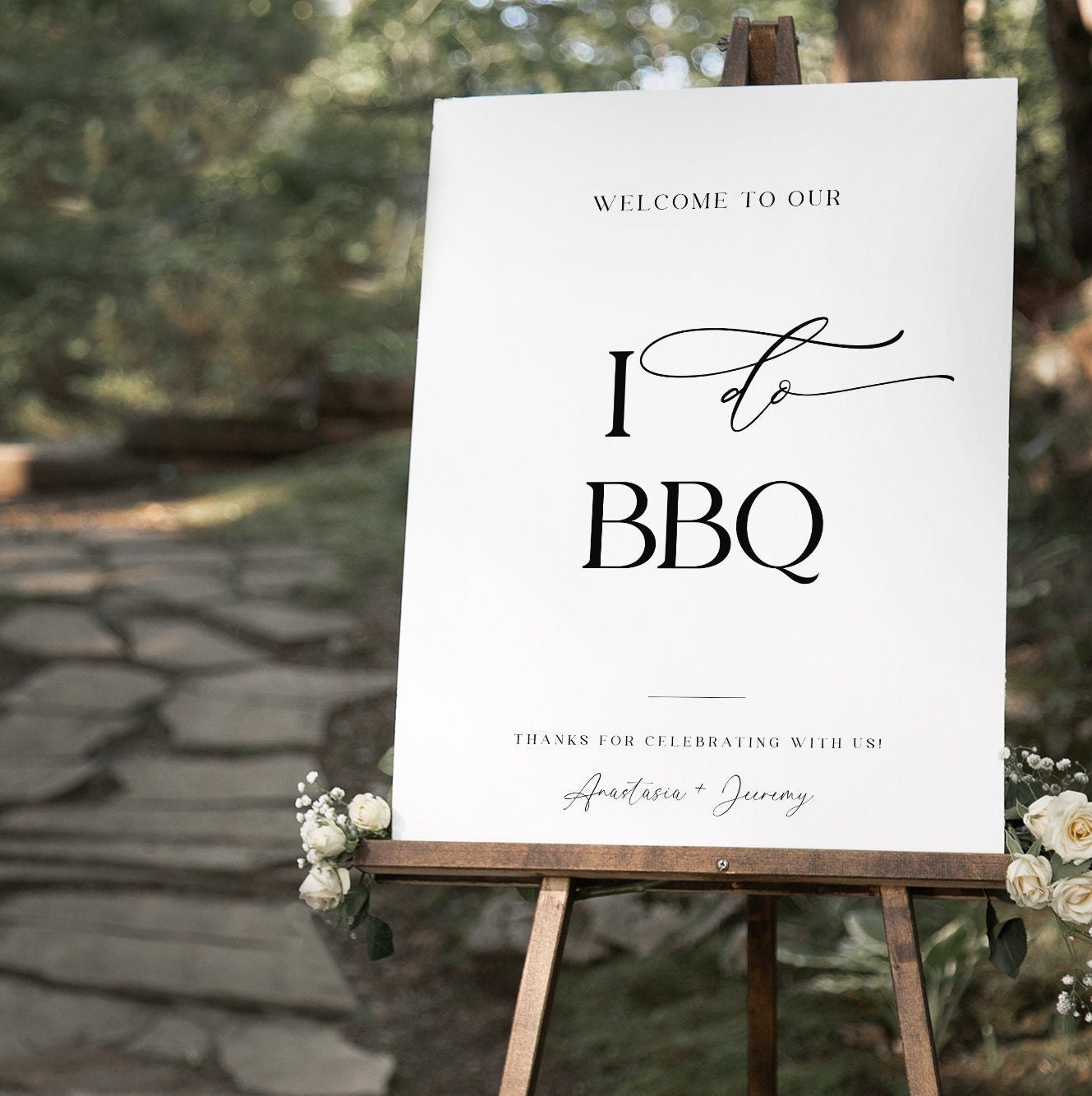 I Do BBQ Sign, I Do BBQ Decorations, Bbq Yard Sign, BBQ Engagement ...