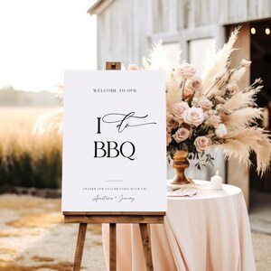 I Do BBQ Sign, I Do BBQ Decorations, Bbq Yard Sign, BBQ Engagement ...