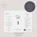 Tri-fold Wedding Table Number Template, Trifold Table Number & Menu ...