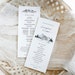 Rustic Wedding Program Template, Mountain Wedding Program, Order of Service, Ceremony Itinerary ...