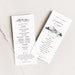 Rustic Wedding Program Template, Mountain Wedding Program, Order of Service, Ceremony Itinerary ...