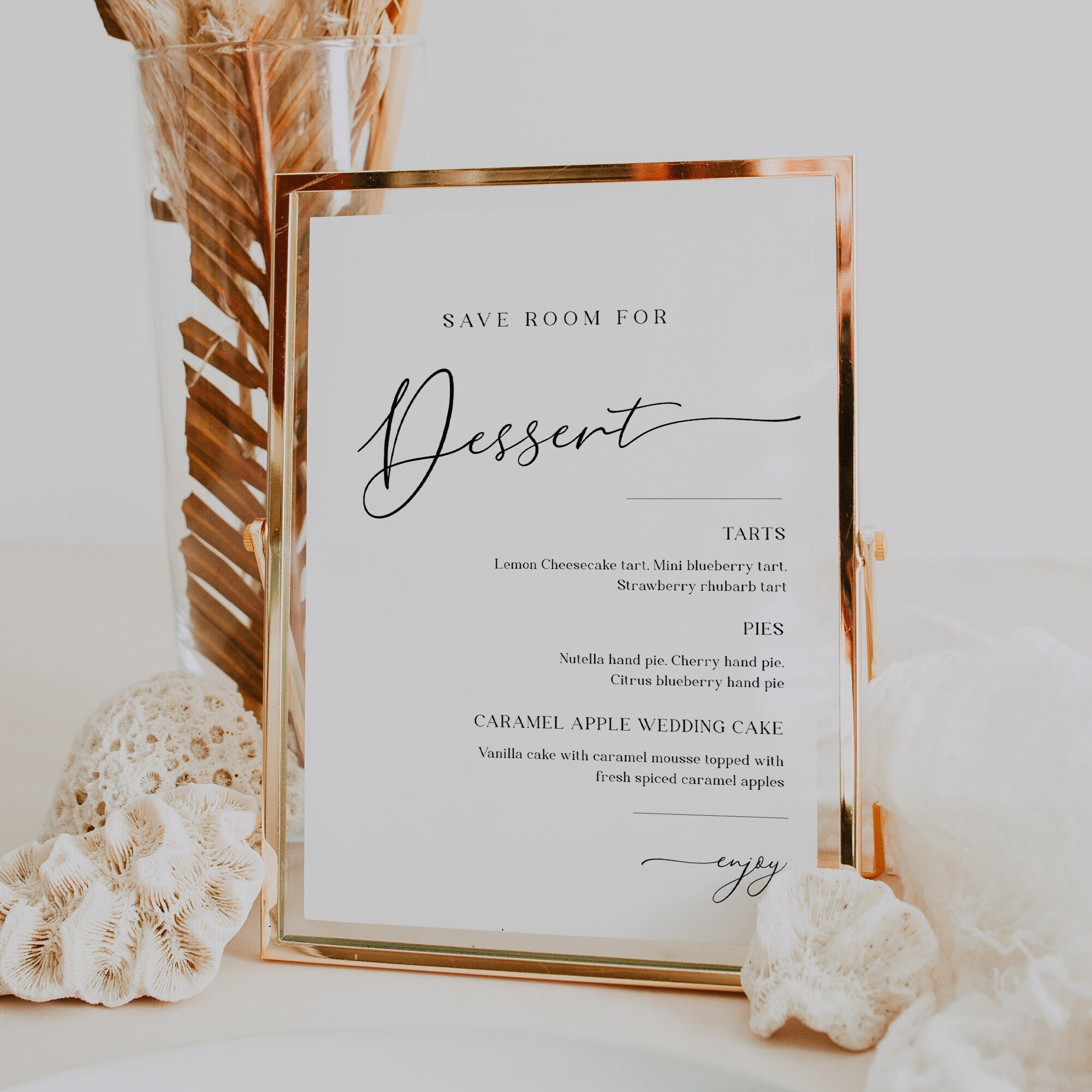 Minimalist Wedding Dessert Sign Template Wedding Dessert - Etsy