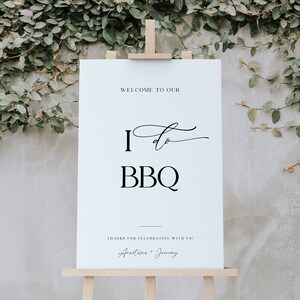 I Do BBQ Sign, I Do BBQ Decorations, Bbq Yard Sign, BBQ Engagement ...