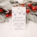 Snowflake Christmas Gift Tag Template, Printable Christmas Gift Tag ...