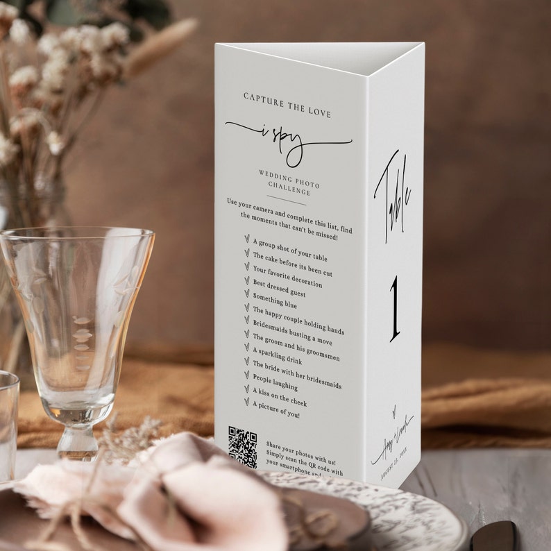 Tri-fold Wedding Table Number Template, Trifold Table Number & Menu ...
