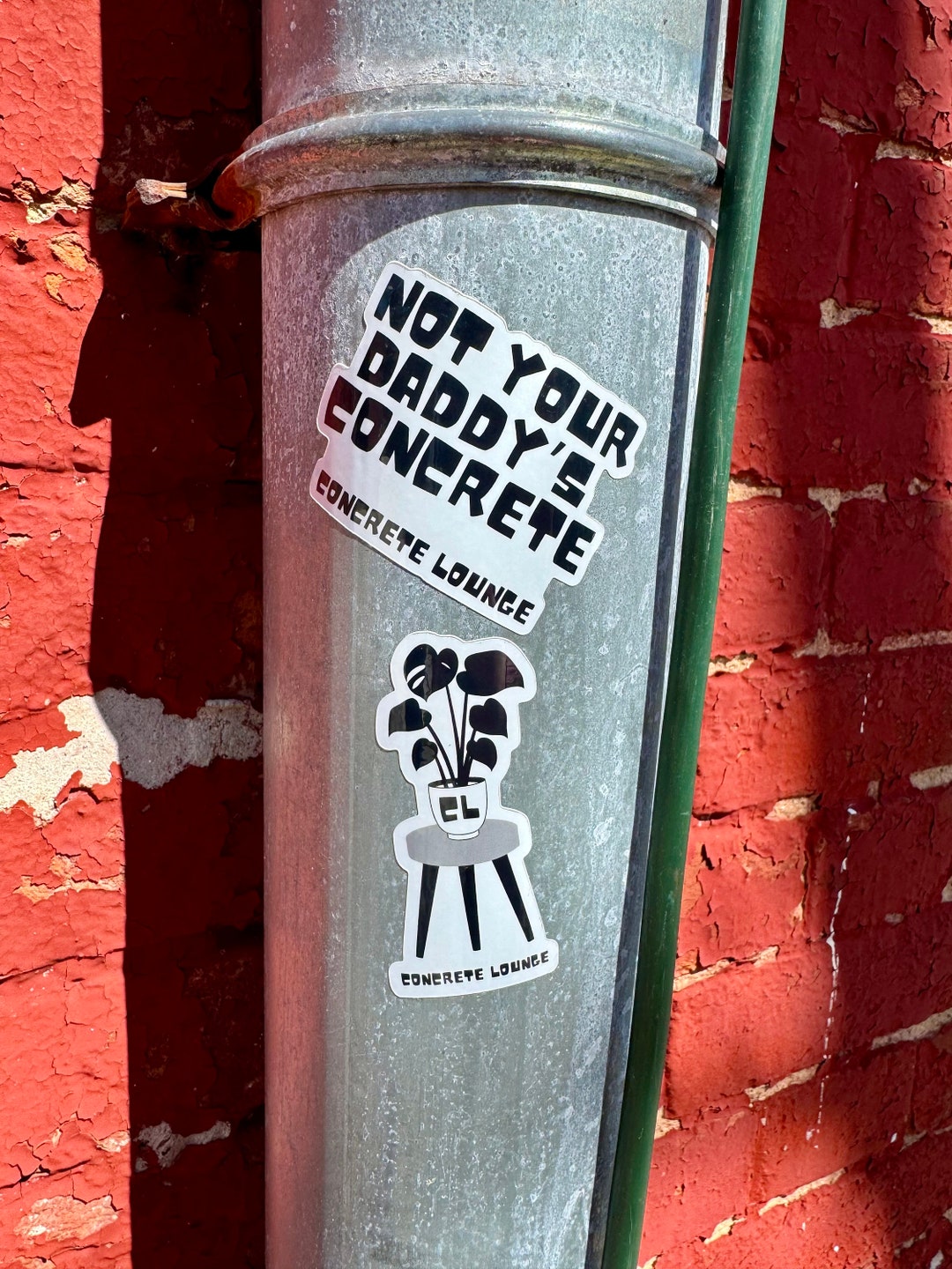 Concrete Lounge Stickers | Stickers | Plant Sticker | Concrete Decor ...