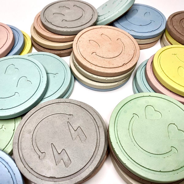 Cement Coasters - Etsy