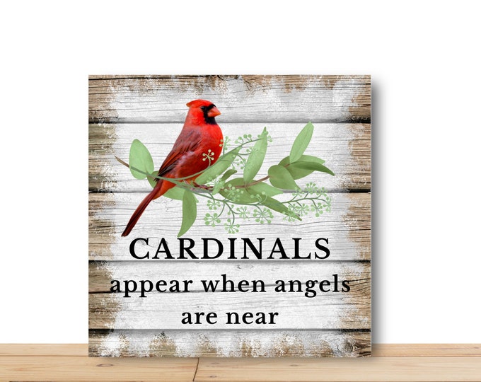 When a Cardinal Appears in Your Yard, It's a Visitor From Heaven. Wood ...