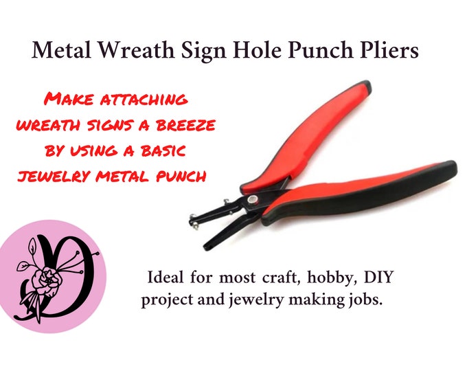 Wreath Sign Hole Punch Pliers, Metal Hole Punch Pliers, Desert Wreath ...
