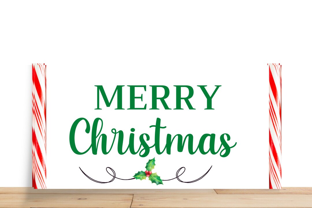 Christmas Wreath Sign, Merry Christmas Rectangular Metal Sign, Sign for ...
