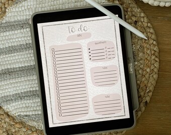 Neutral to Do List With Date - Etsy
