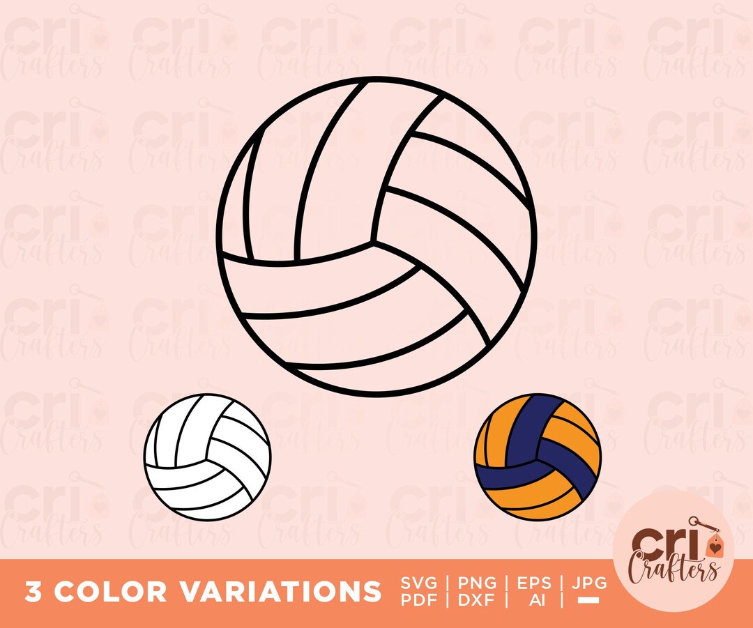 Volleyball SVG Volleyball Outline Svg Volleyball Cut File - Etsy