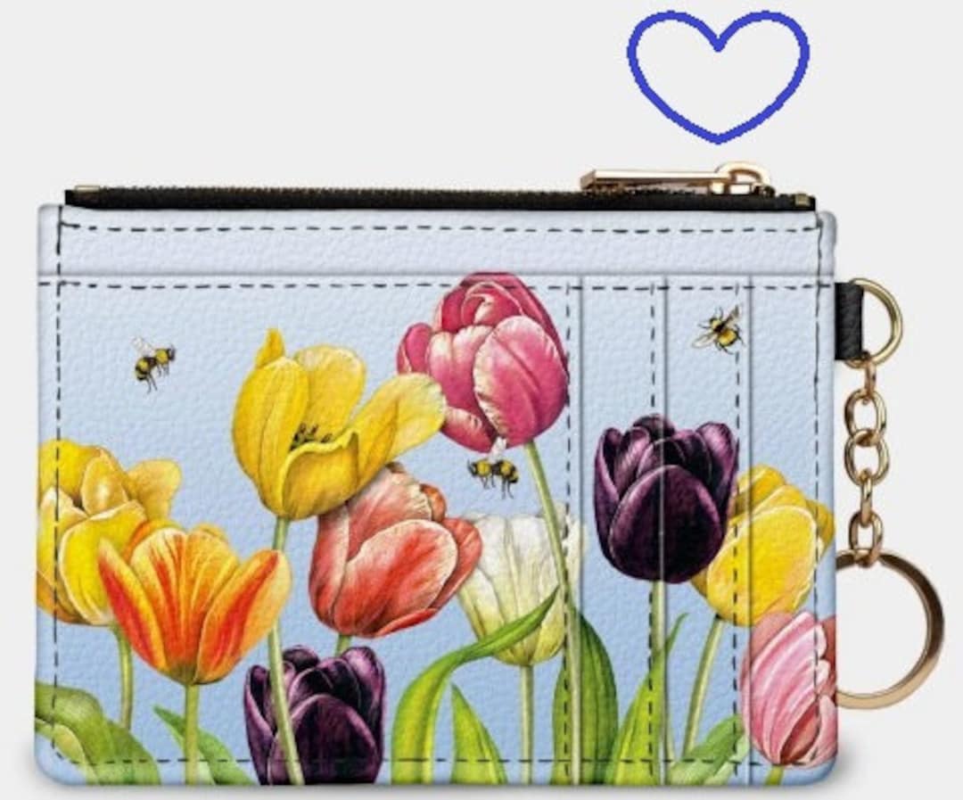 Monarque RFID Keychain Wallet Mary Lake-thompson Tulips - Etsy