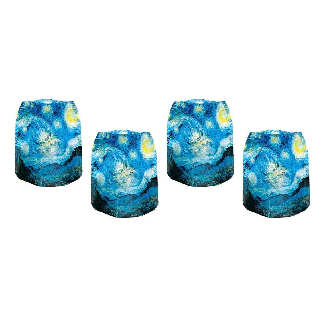Vincent Van Gogh Starry Night Luminaries Set of 8 (4 Luminaries & 4 Tea ...