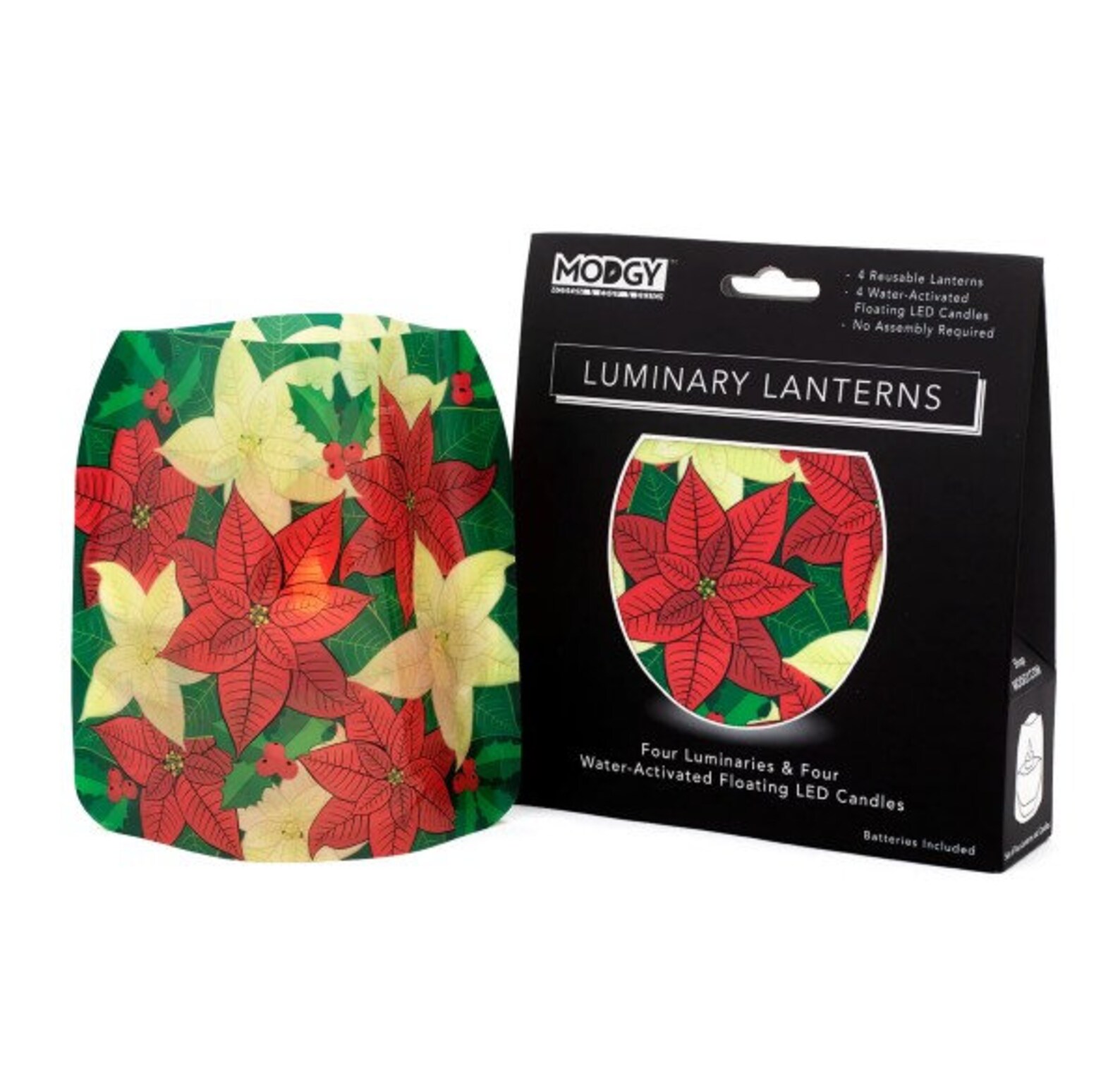 Christmas Luminary Lanterns Set of 4 Free Shipping - Etsy