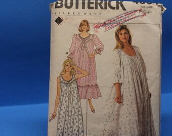 Butterick 4864 1980s EILEEN WEST Misses Nightgown and Robe - Etsy