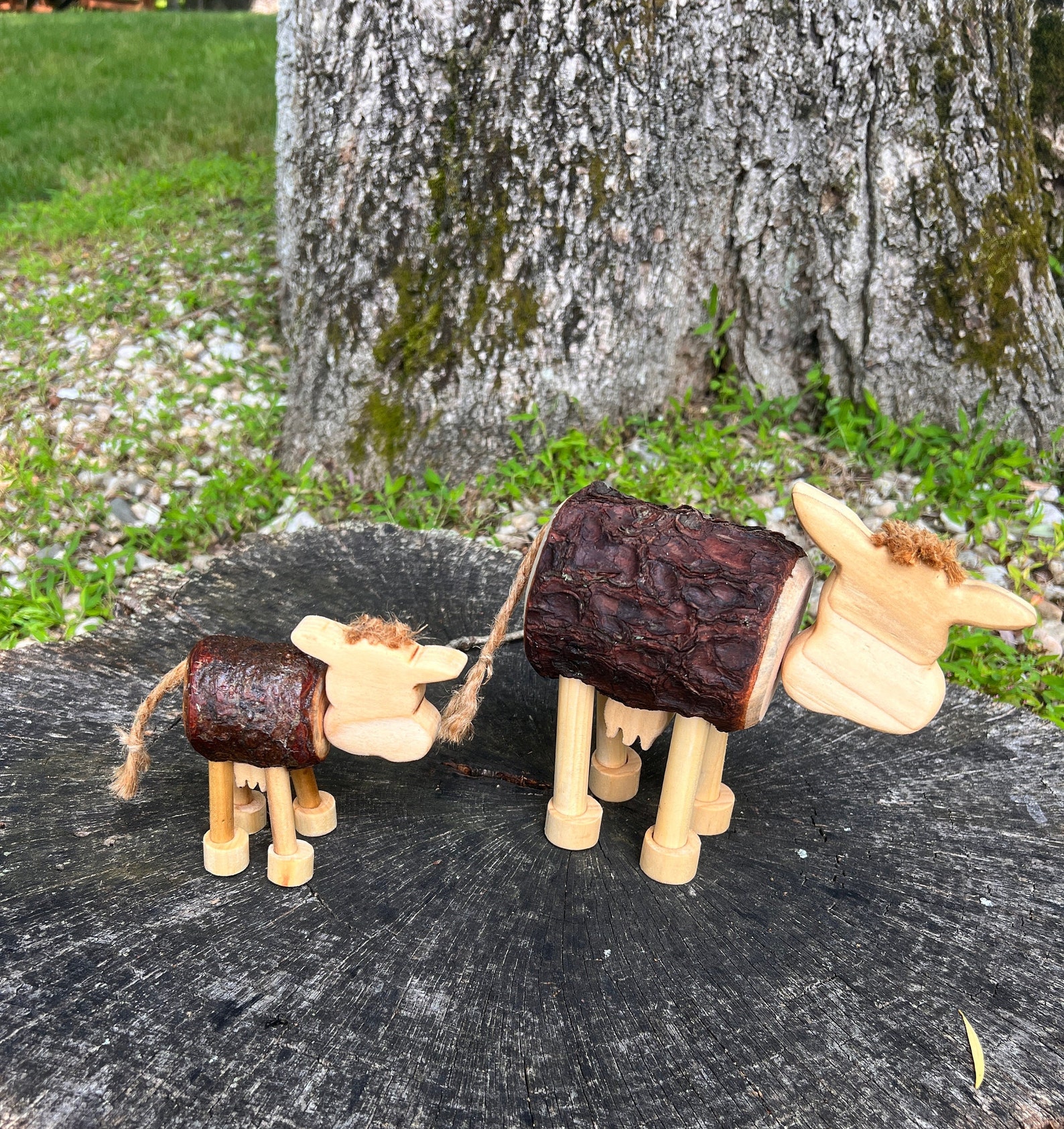 Hand-crafted Cows Decor, Rustic Farmhouse Cow Decor Set, Primitive ...
