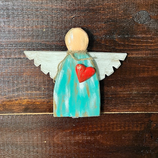 Rustic Wood Angel - Etsy