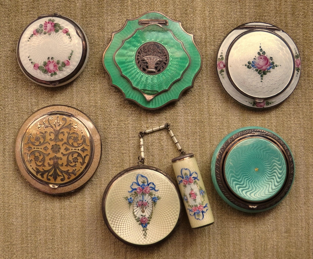 Assorted Antique Enamel Compacts - Etsy