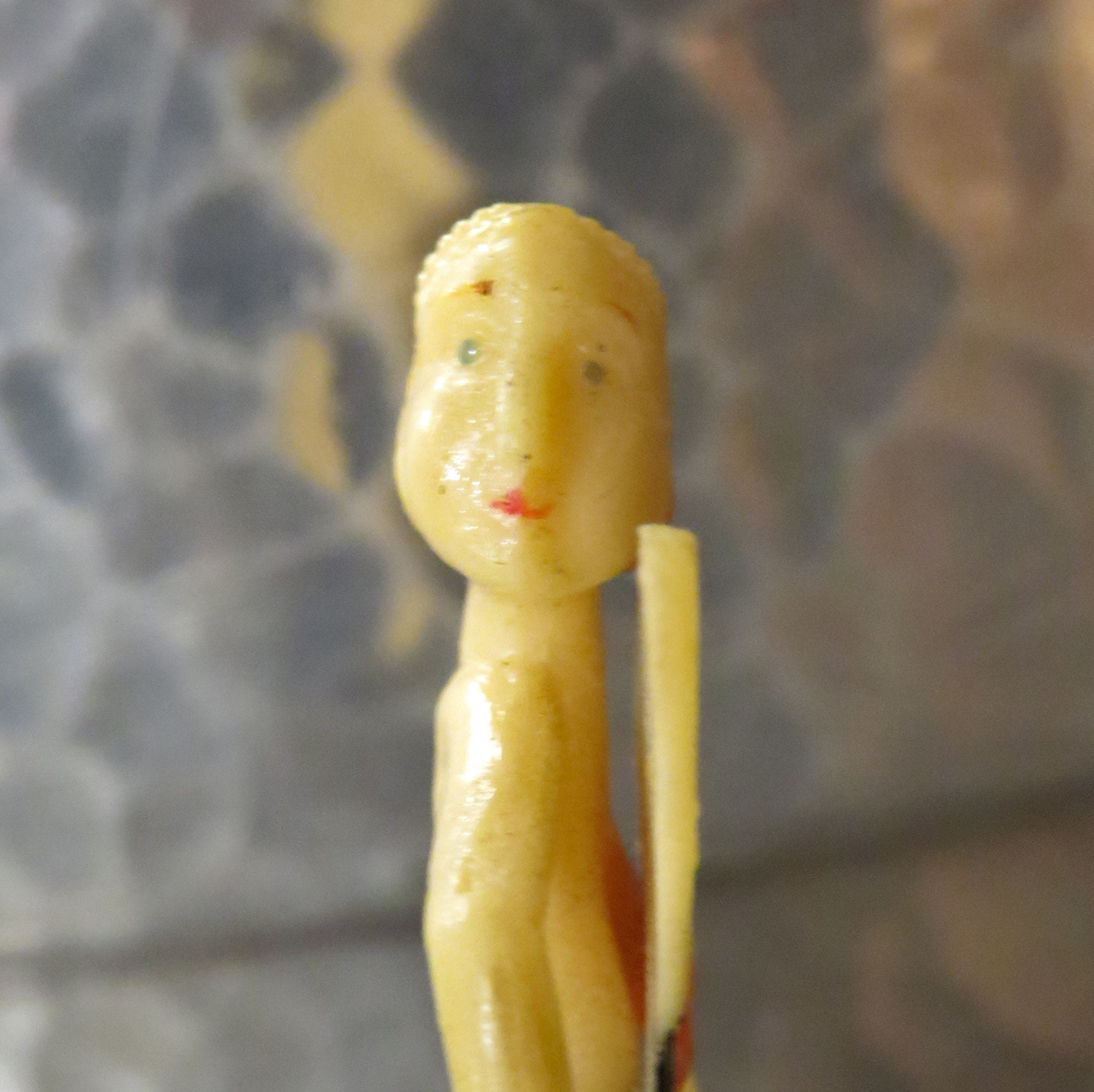 Vintage Plastic Fan Dancer Figurine - Etsy