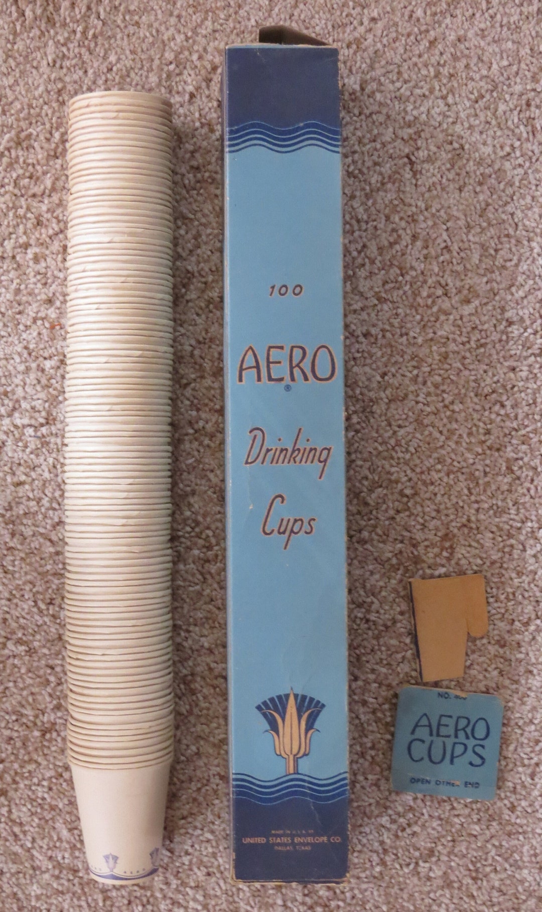 1930's Art Deco Aero Paper Cups in Original Box - Etsy