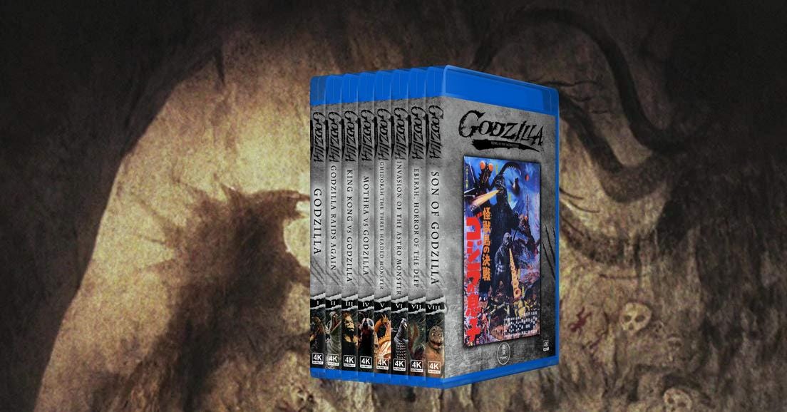 030. Custom GODZILLA Showa Collection 4K Covers (NO Films/discs/blu Ray ...